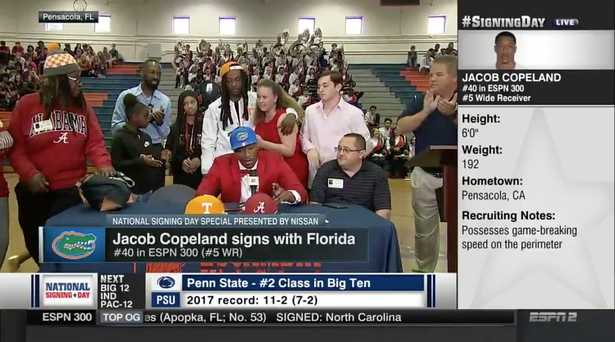 Jacob Copeland mom: Florida commit calls storm off 'hilarious' - Sports ...