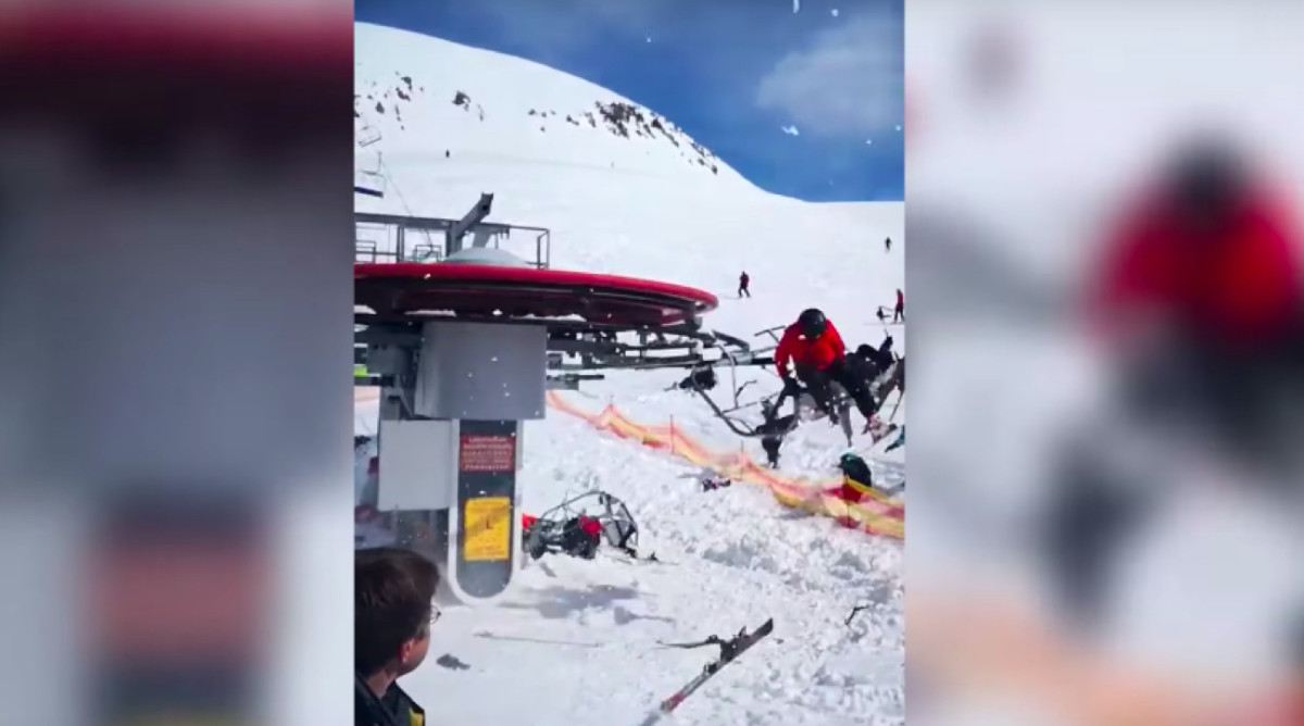 Georgia ski lift malfunctions, flings tourists everwhere (video ...