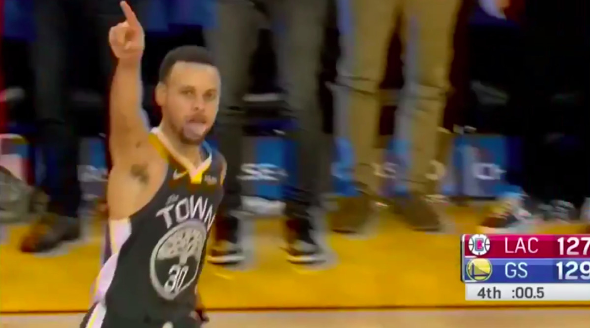 Steph Curry makes layup with .5 seconds vs Clippers (Video) - Sports ...