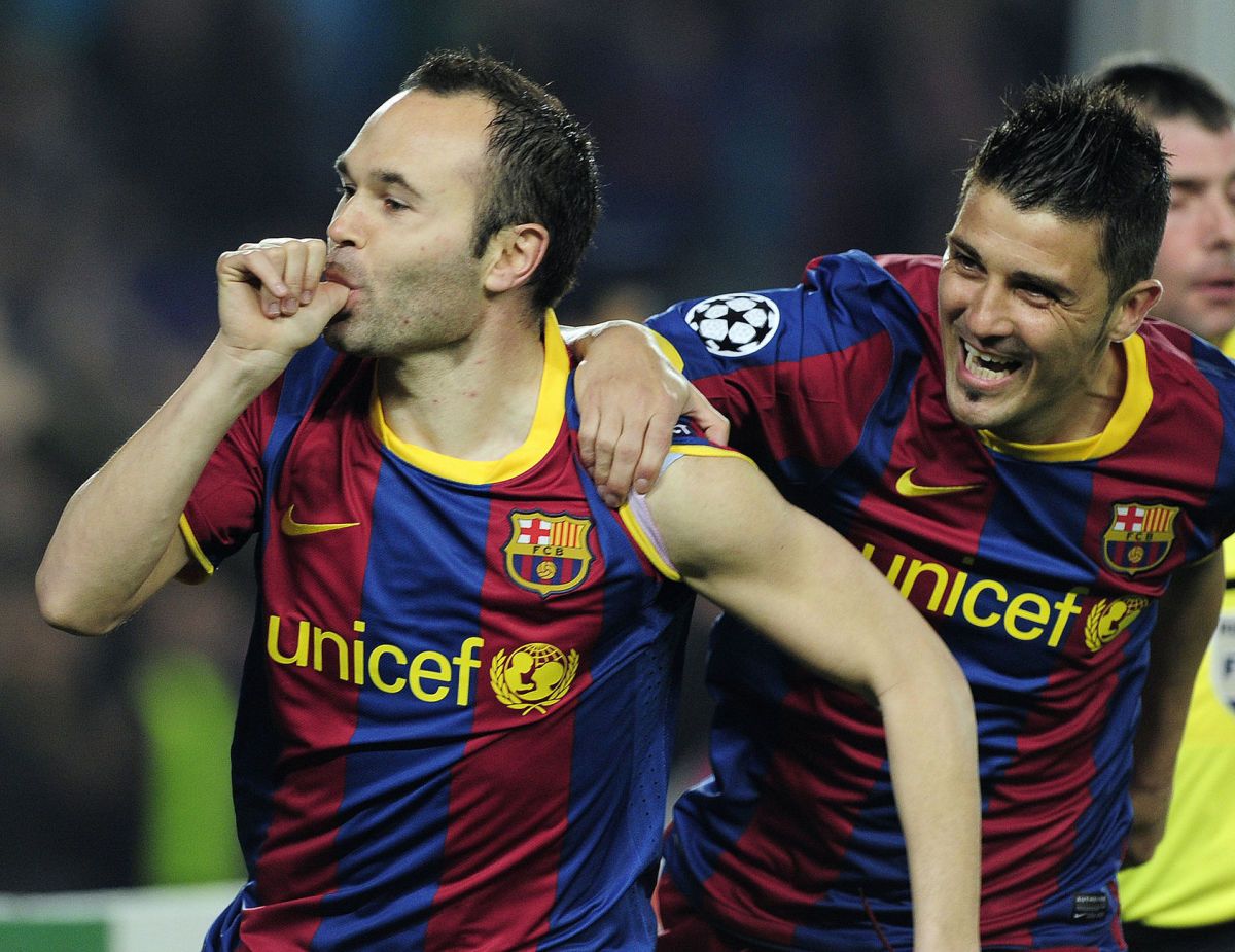 Villa es el mejor '9' con el que jugó Iniesta - Sports Illustrated
