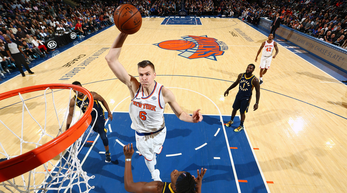 Knicks star Kristaps Porzingis embracing green light in NYC - Sports ...