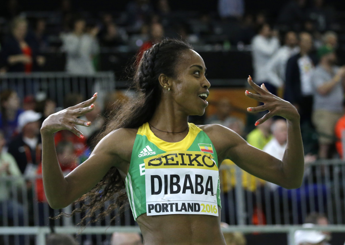 Dibaba breaks world record for women's 2,000 on indoor track - Sports ...