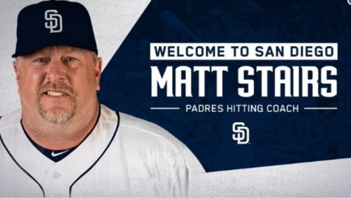 OFICIAL: Padres firman a Matt Stairs como coach de bateo - Sports ...