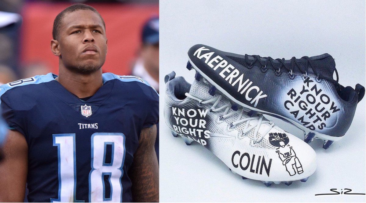 Rishard Matthews cleats: Colin Kaepernick message for Titans WR ...