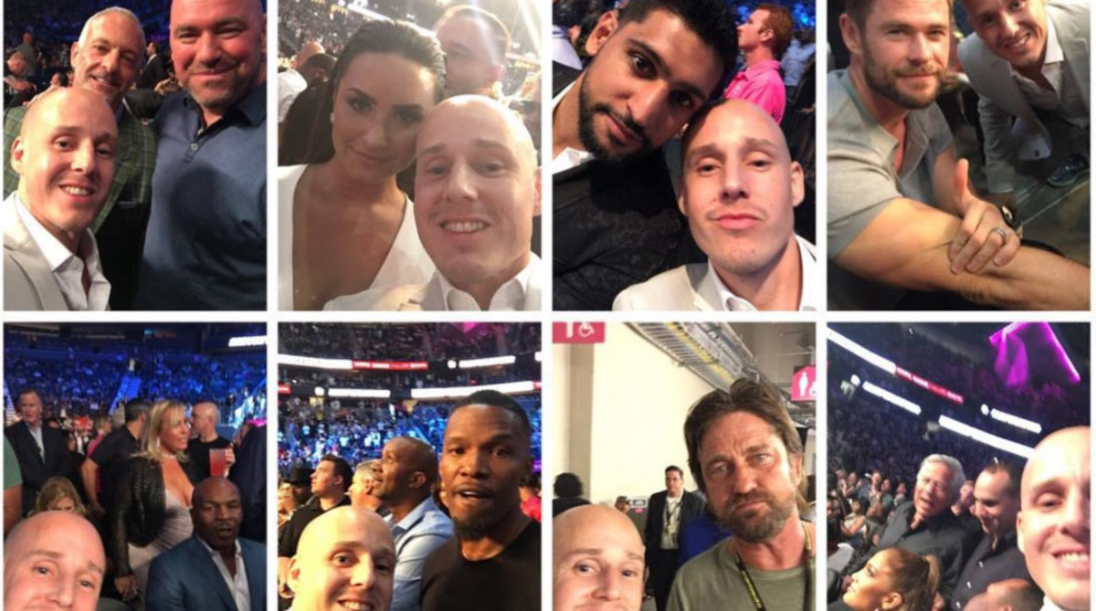 Mayweather-McGregor: Fans sneak into ringside seats for fight - Sports ...