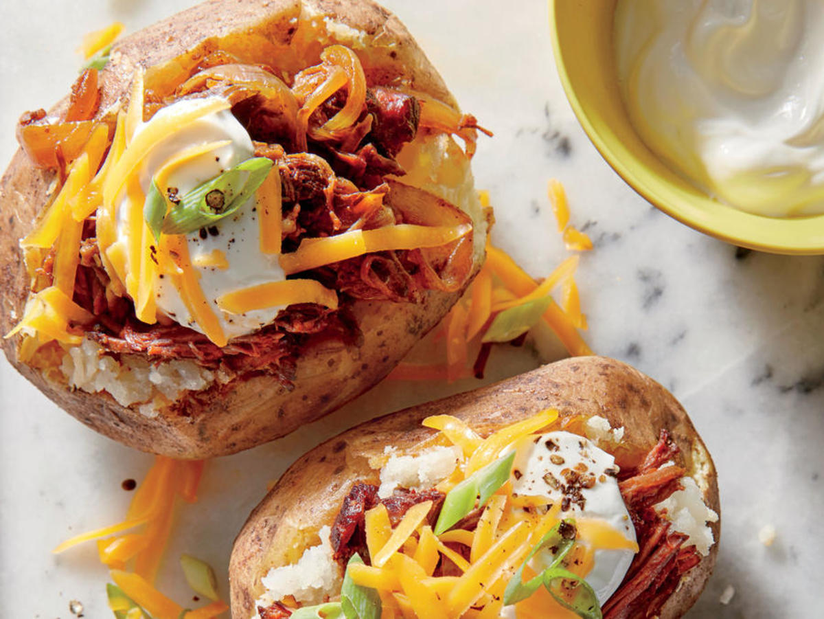 BBQ Beef-Stuffed Potatoes - Sports Illustrated