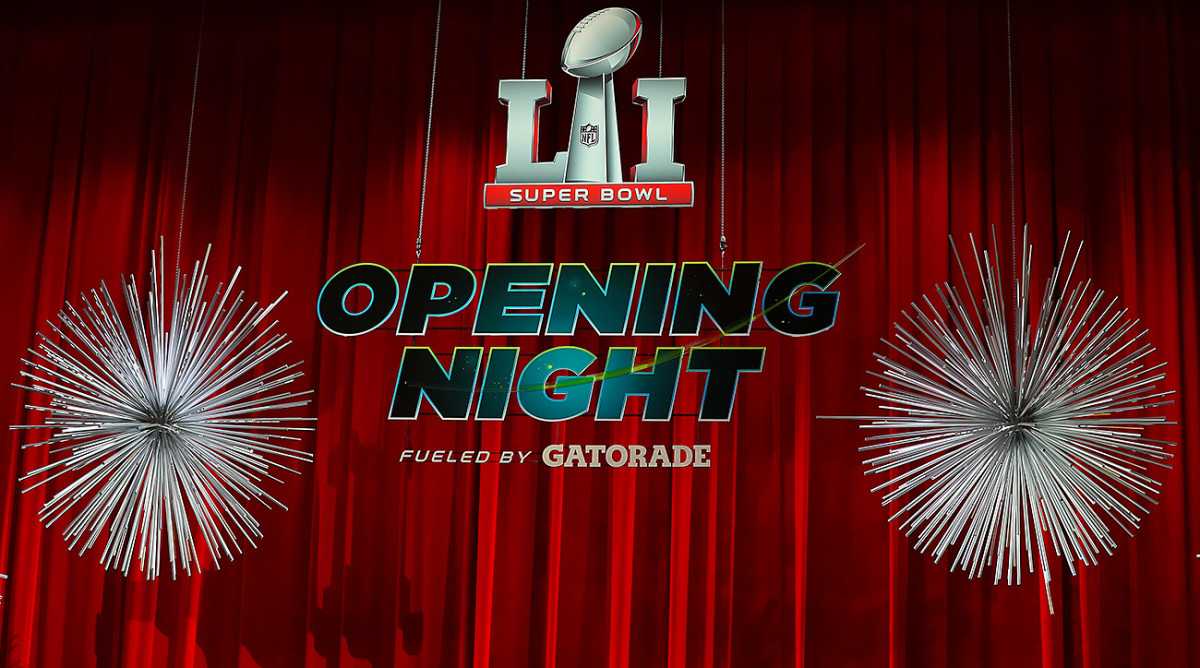 Super Bowl LI Opening Night for Patriots, Falcons - Sports Illustrated
