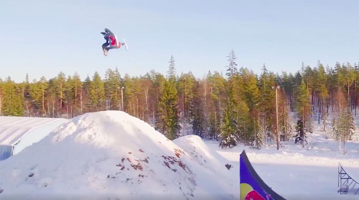 Man lands world’s first snowmobile double backflip (video) - Sports ...