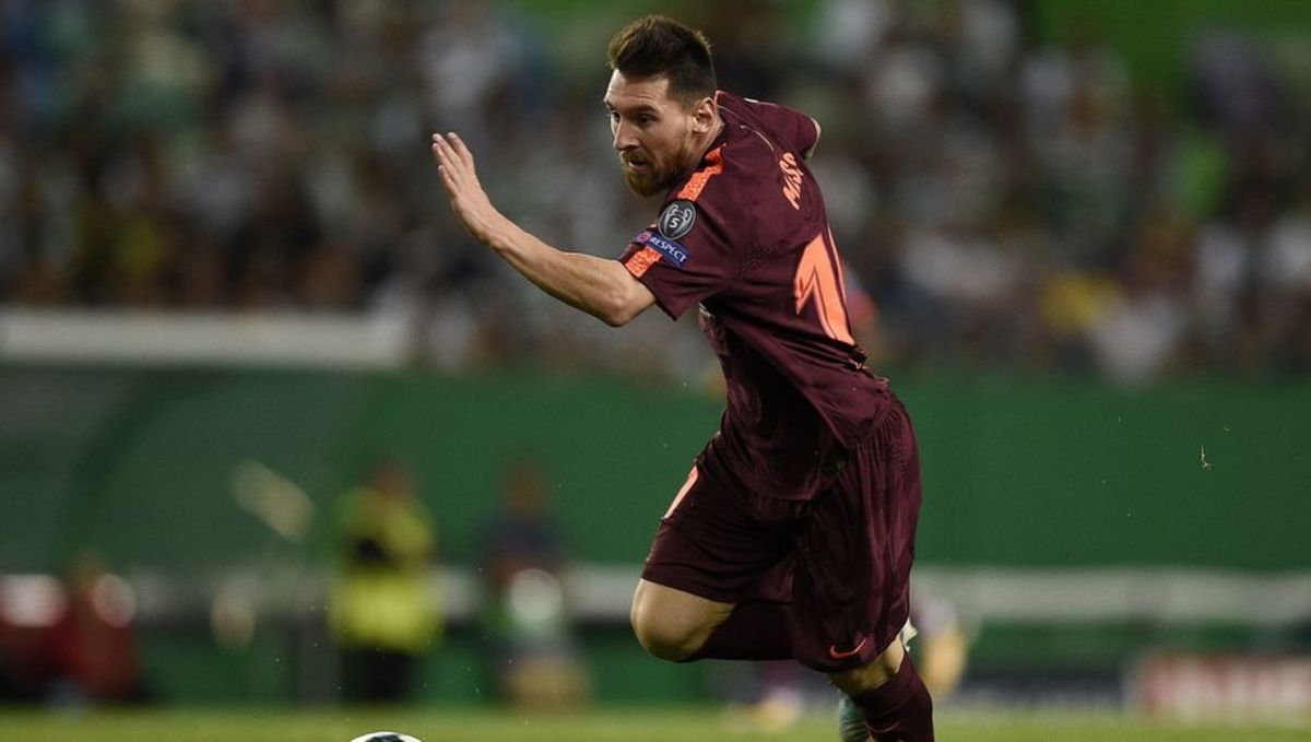 VIDEO: Lionel Messi's Brilliant Reaction to Being Pushed Over Against ...