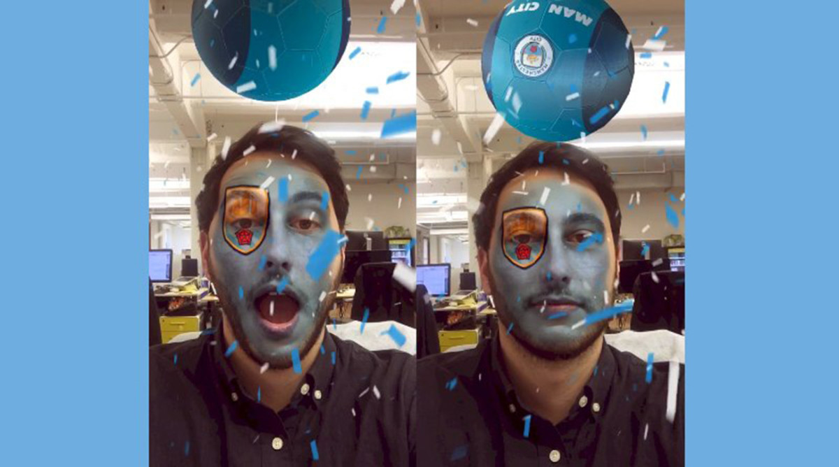 European football clubs release Snapchat selfie lenses - Sports Illustrated