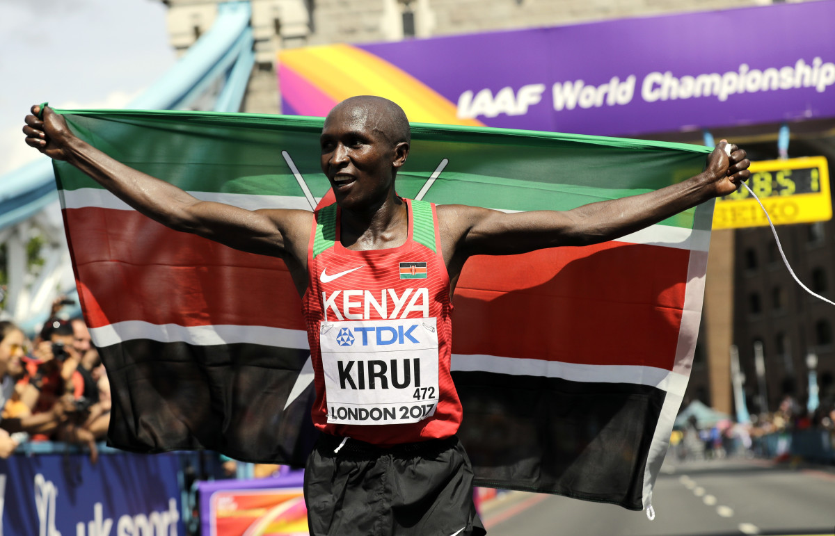 Kenyan runner Kirui wins men's marathon title at worlds - Sports ...