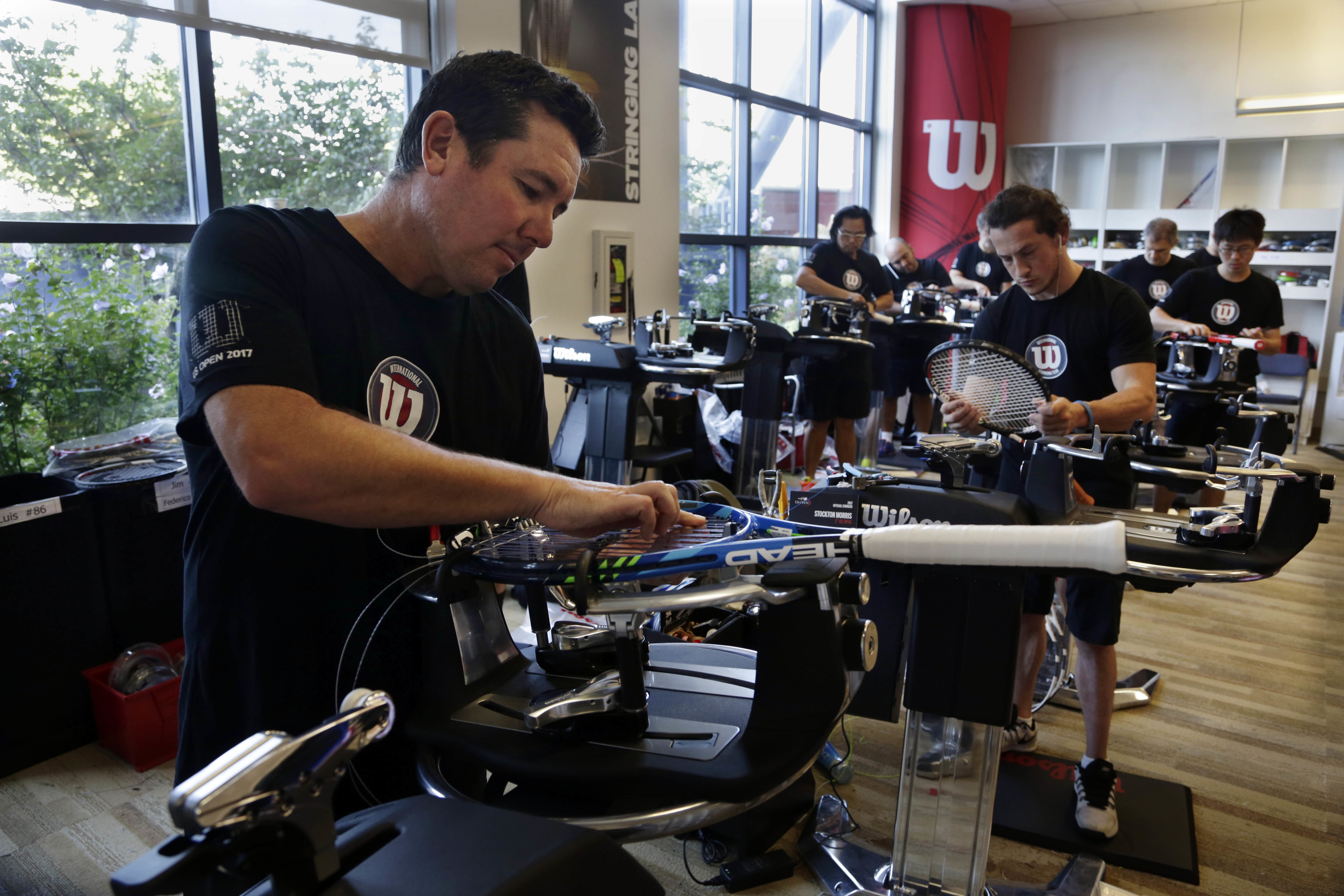 For US Open racket stringers, lots of tension, little thanks - Sports ...