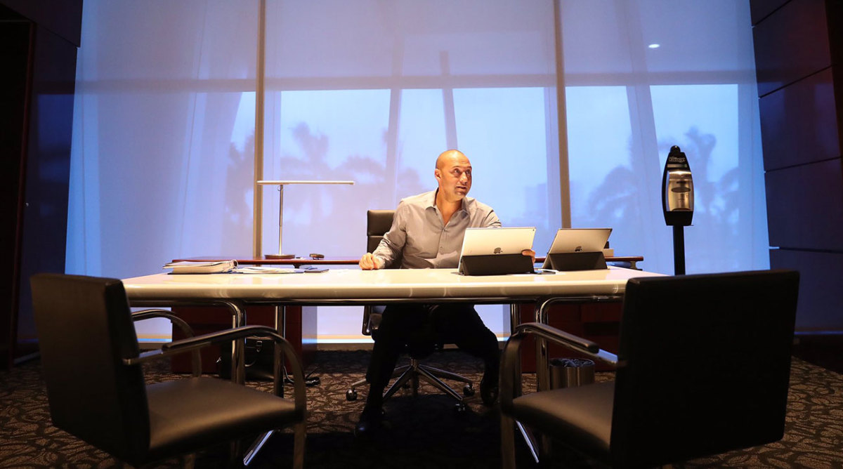 Derek Jeter's Marlins office photo is all kinds of weird - Sports ...