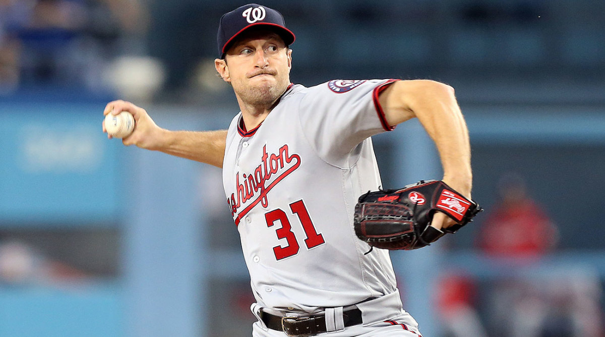 Watch: Nationals' Max Scherzer lets expletives fly mid-pitch - Sports ...