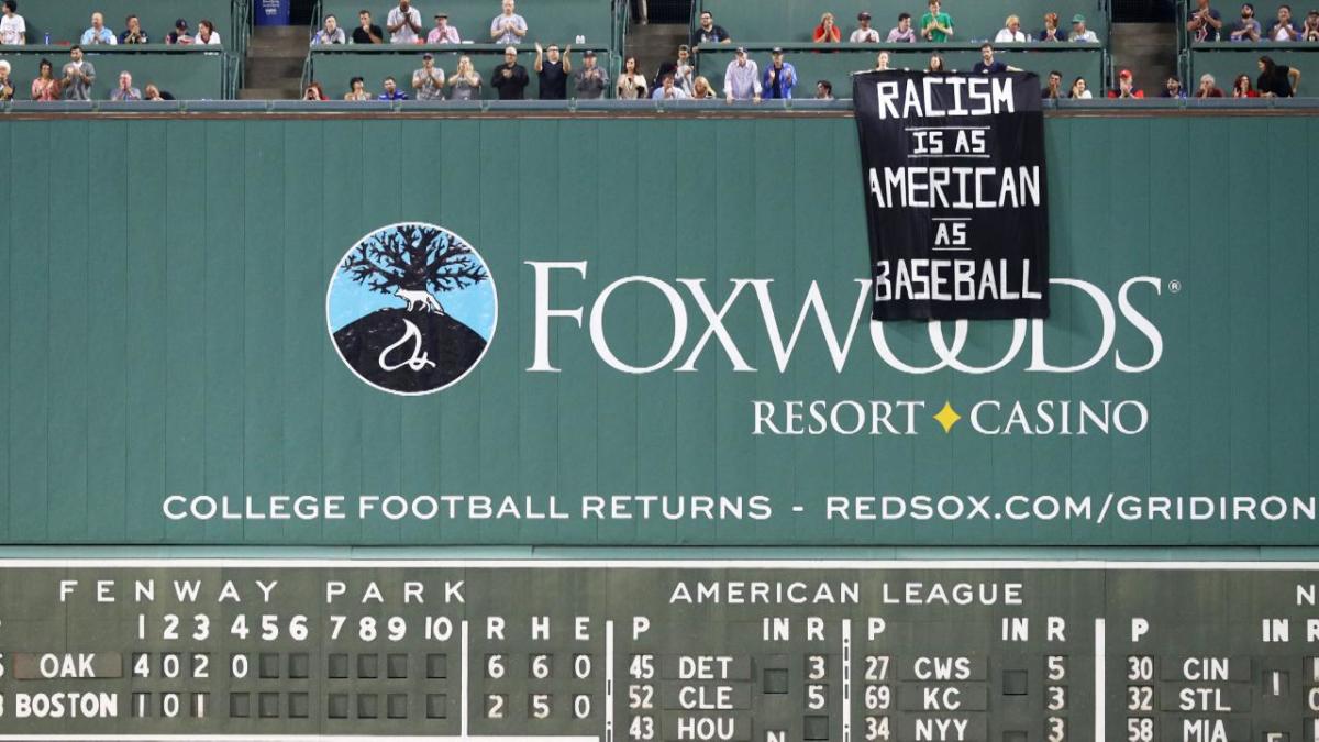 Anti-Racism banner unveiled at Fenway Park - Sports Illustrated