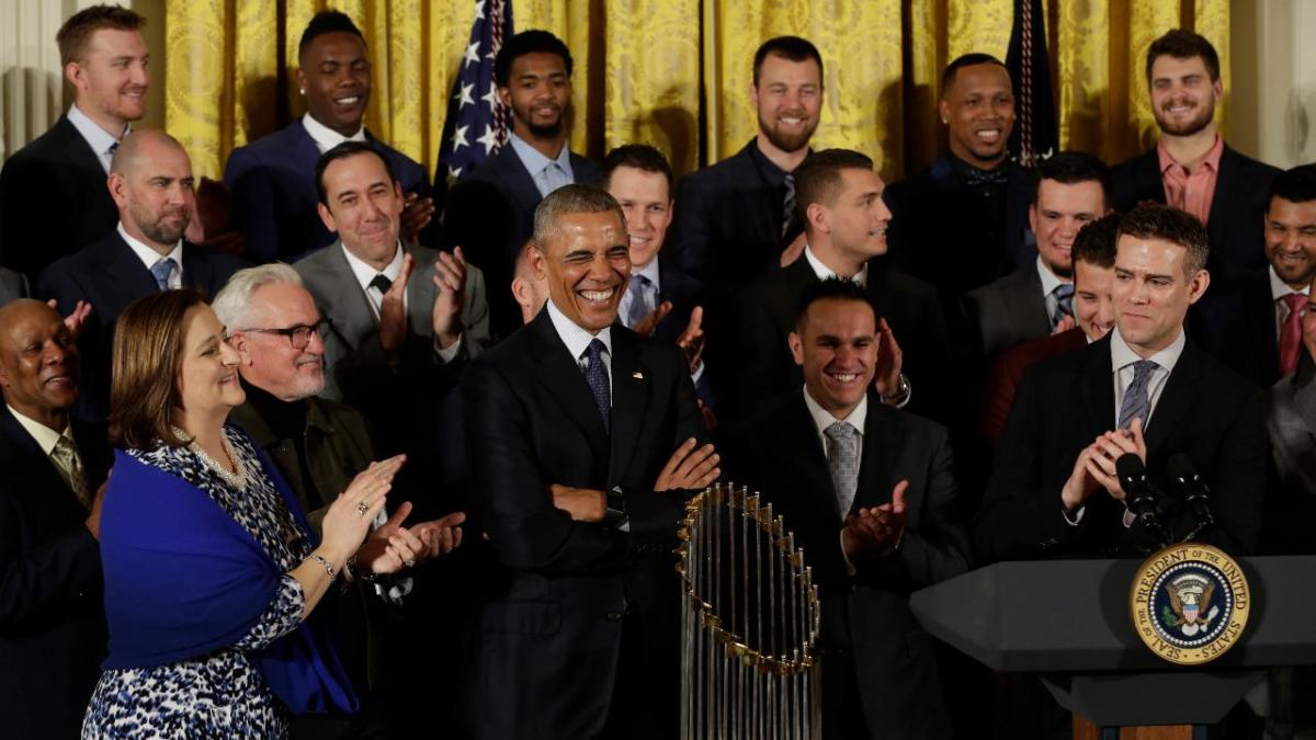 President Obama welcomed Cubs to White House with jokes - Sports ...