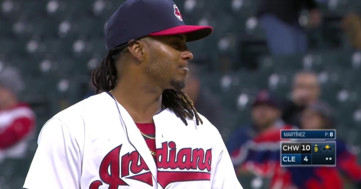 Michael Martinez pitches for Indians vs White Sox (Video) - Sports ...