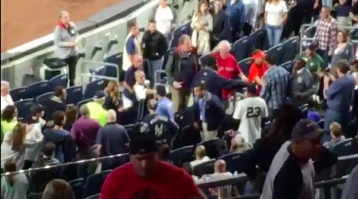 Marlins Man broke up a fight at Yankees vs. Red Sox - Sports Illustrated