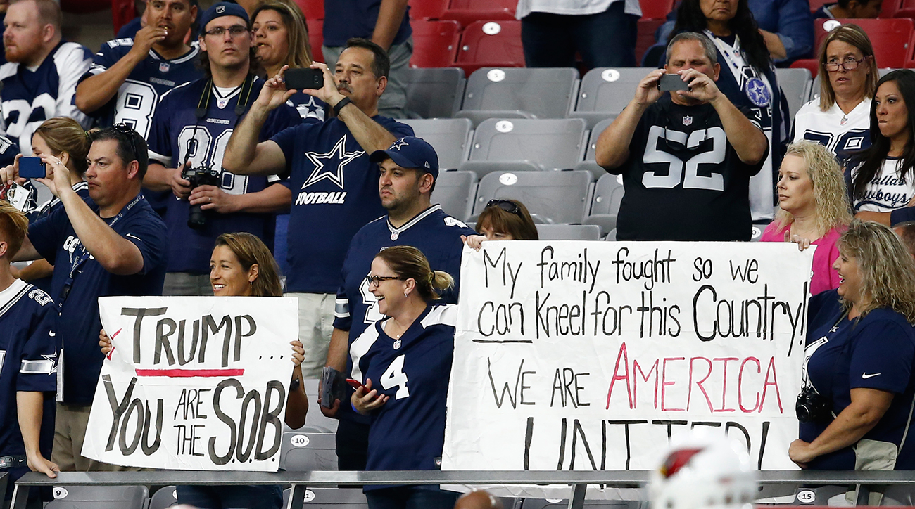 NFL 2017 Week 3 ratings increase; Donald Trump; National anthem ...