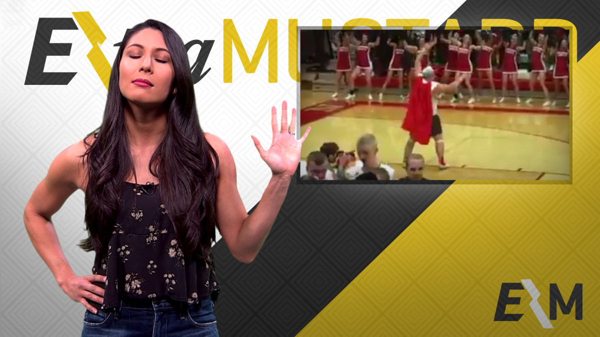 Mustard Minute: Who started the mascot fight? Ram Man or Bobcat-man ...