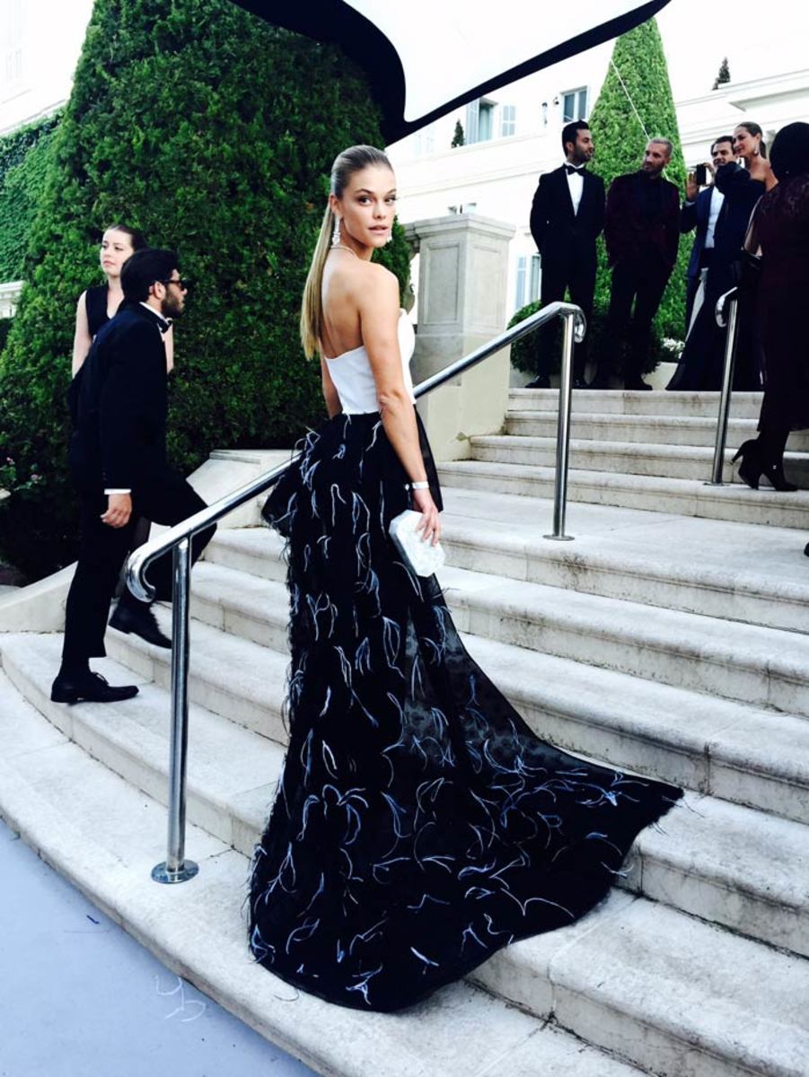 Behind the Scenes with NIna Agdal at Cannes - Sports Illustrated