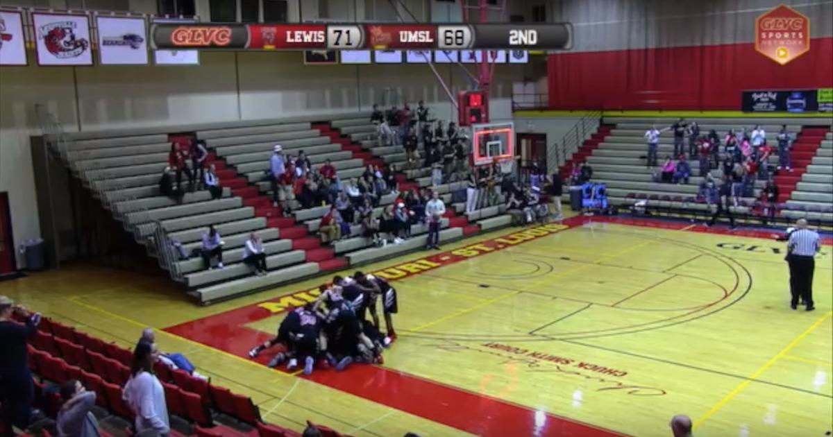 Lewis Flyers defeat UMSL Tritons on three-quarters-court shot - Sports ...