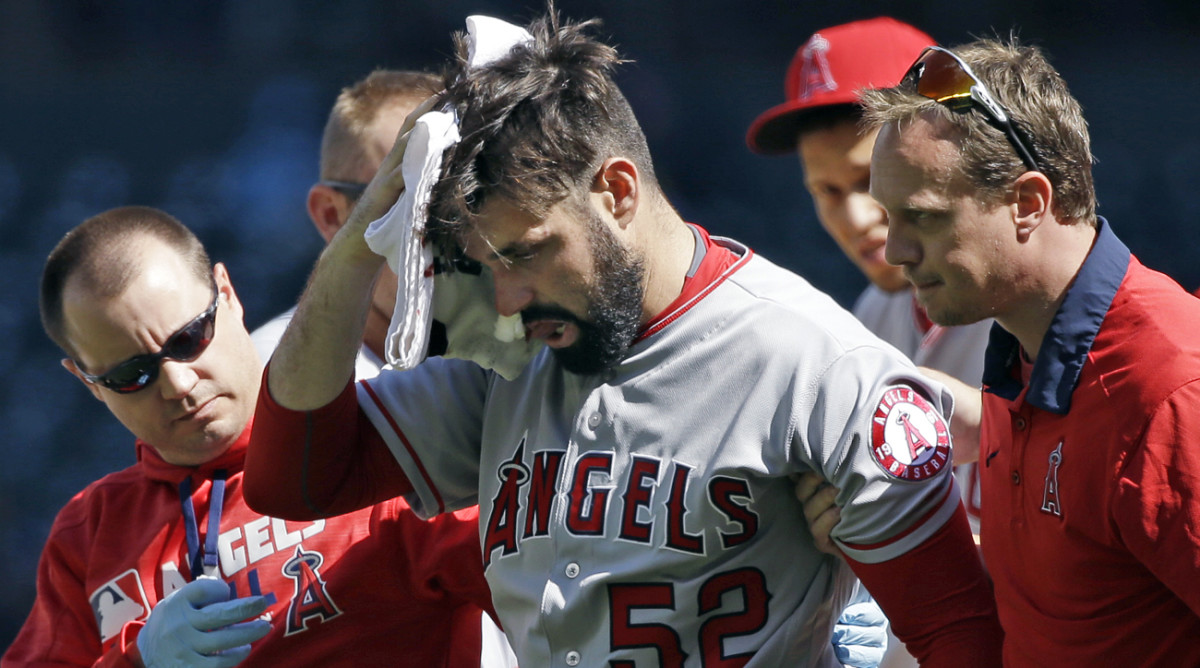 Angels' Matt Shoemaker exits game after hit in head - Sports Illustrated