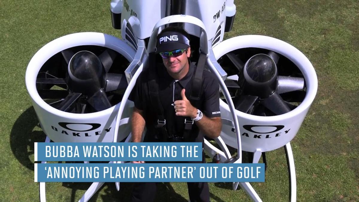 Bubba Watson debuts jetpack on golf course - Sports Illustrated