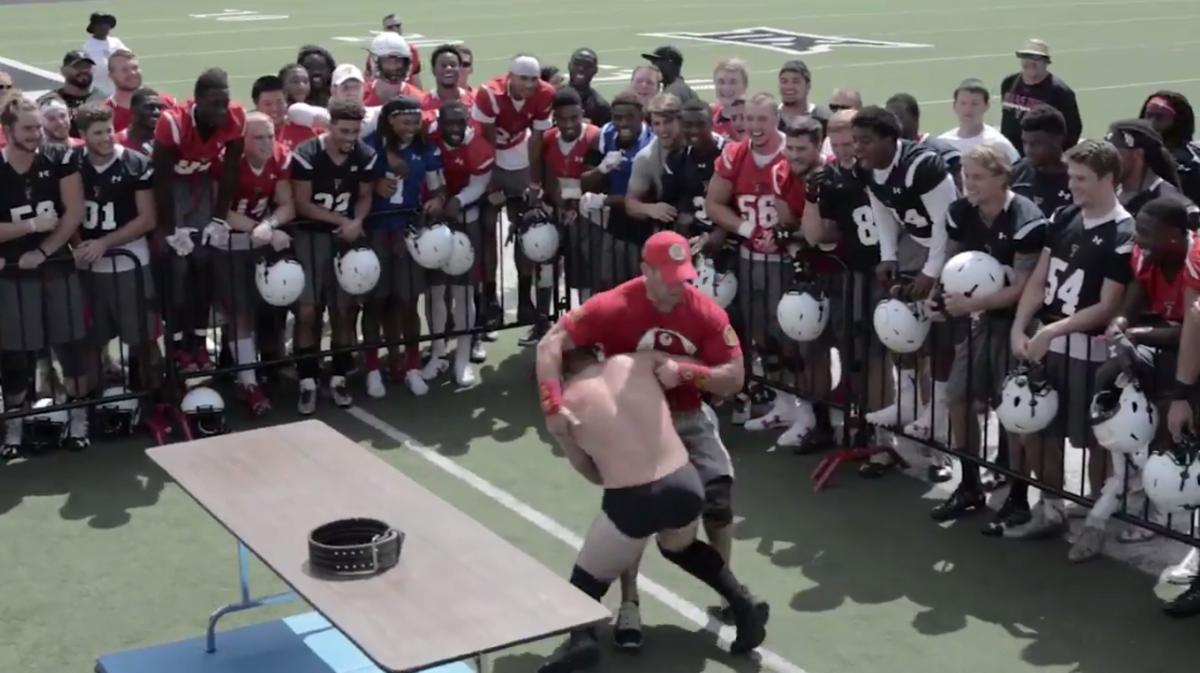 Texas Tech football coaches wrestle in WWE match (video) - Sports ...