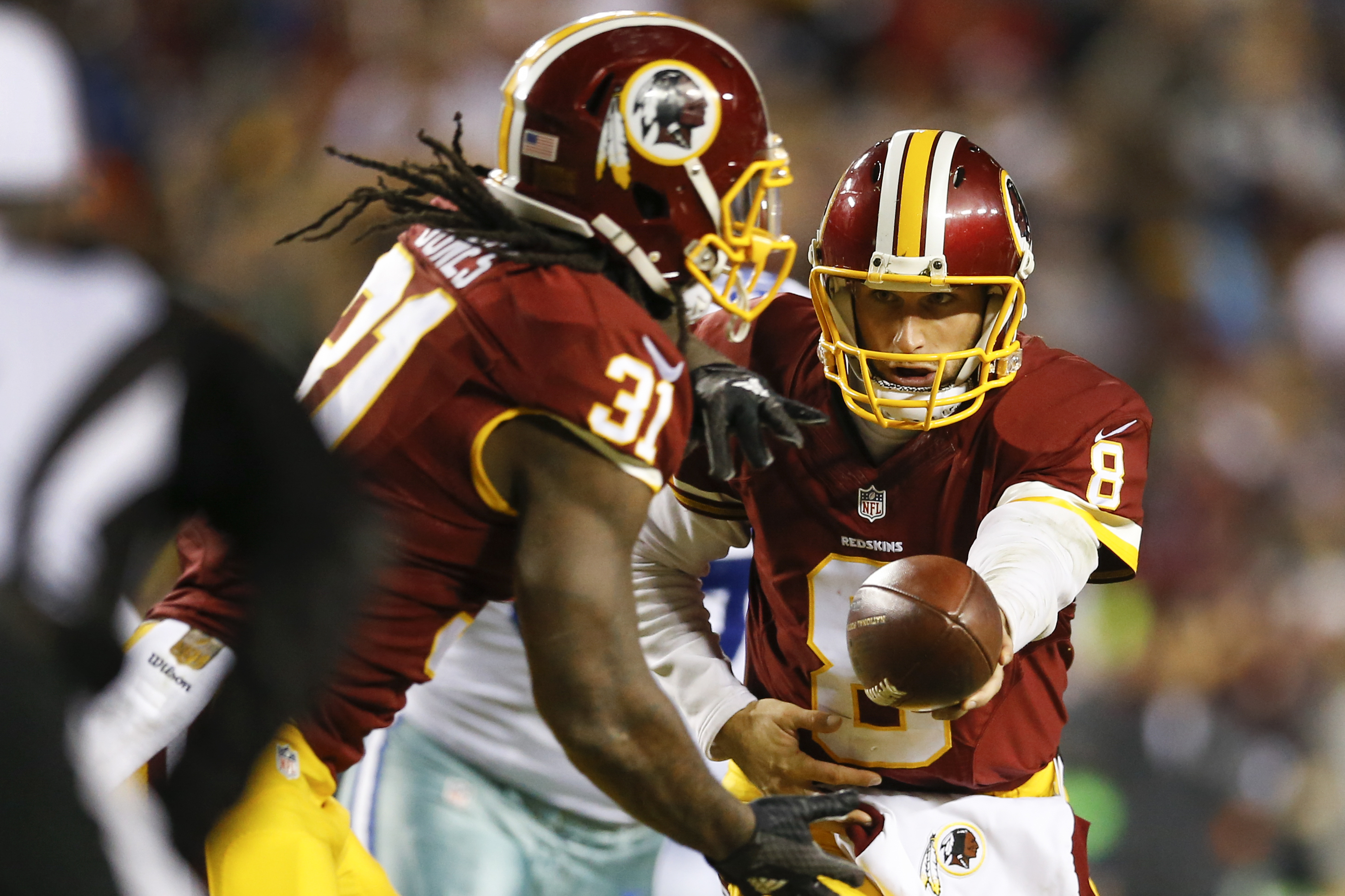 Redskins RB Jones working to tighten his grip on football - Sports ...