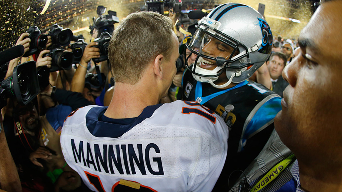 Cam Newton, Peyton Manning share moment after Super Bowl 50 - Sports ...