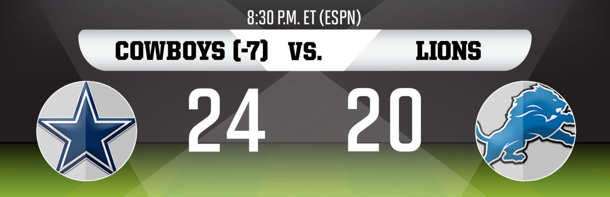 Cowboys vs. Lions: Monday Night Football prediction - Sports Illustrated