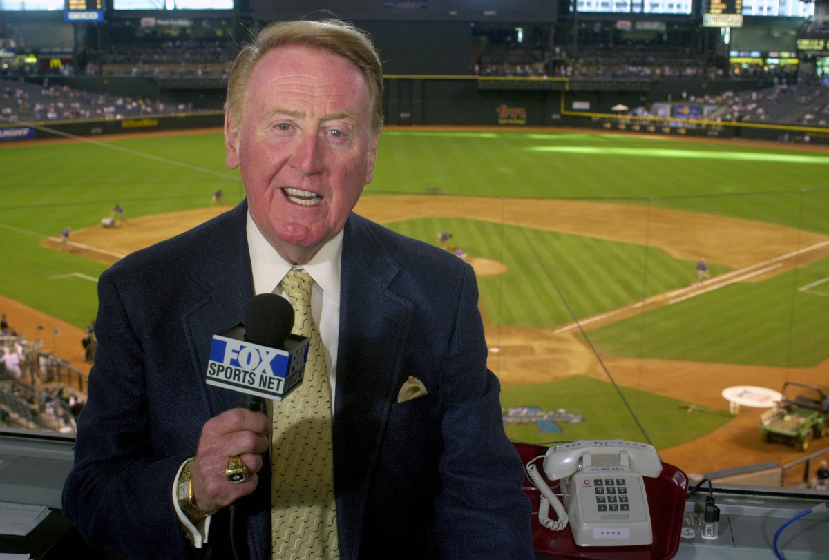 Scully heads into final week behind mic at Dodger Stadium - Sports ...