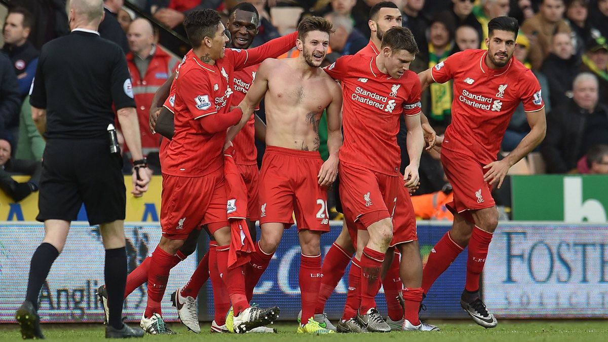 Liverpool beats Norwich in stoppage time, Adam Lallana scores: video ...