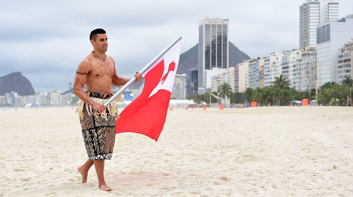 Olympics: Tonga flag-bearer Taufatofua competes in Rio - Sports Illustrated