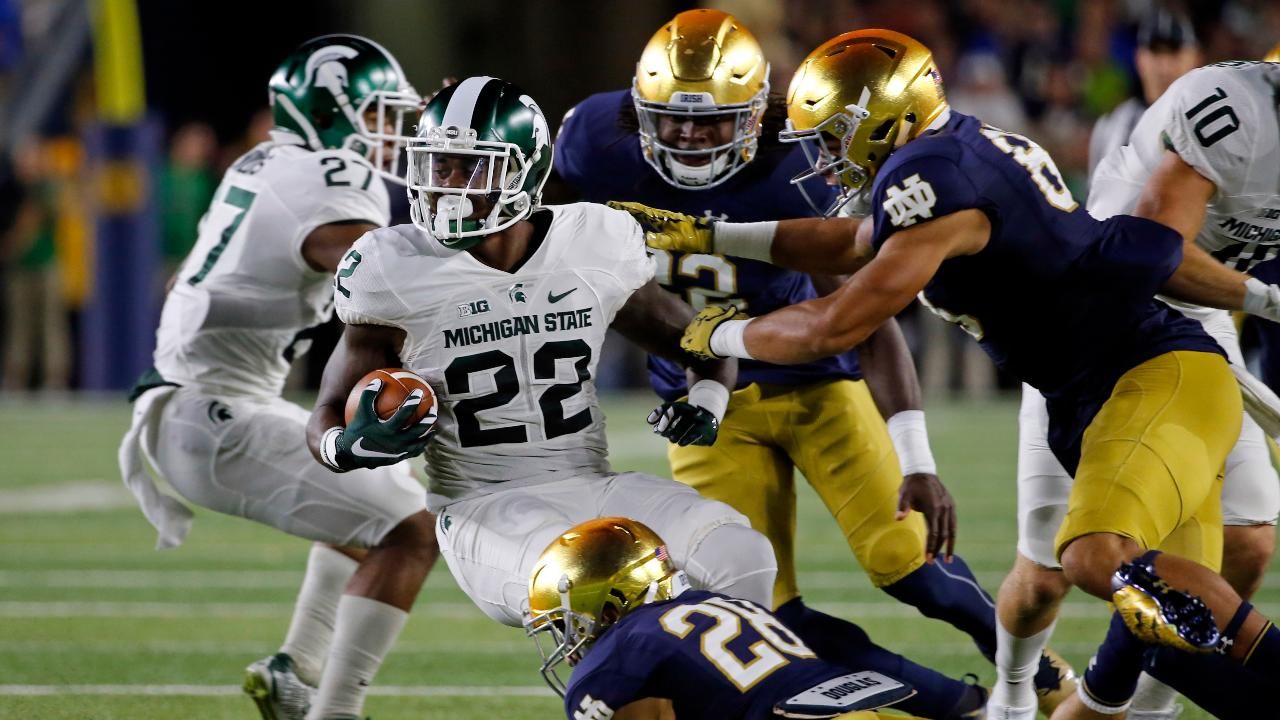 No. 12 Michigan State defeats No. 18 Notre Dame 36-28 - Sports Illustrated