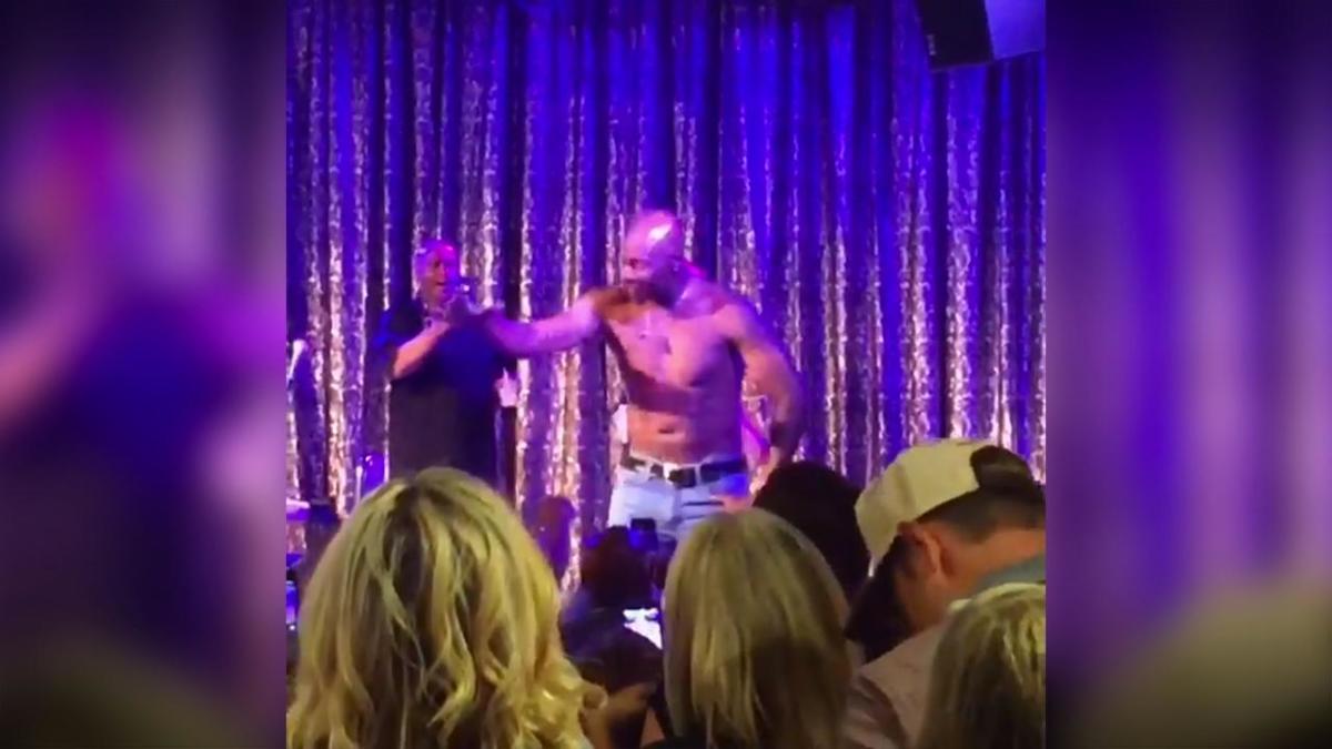 Mustard Minute: Jerry Rice dances shirtless, woos the ladies during ...