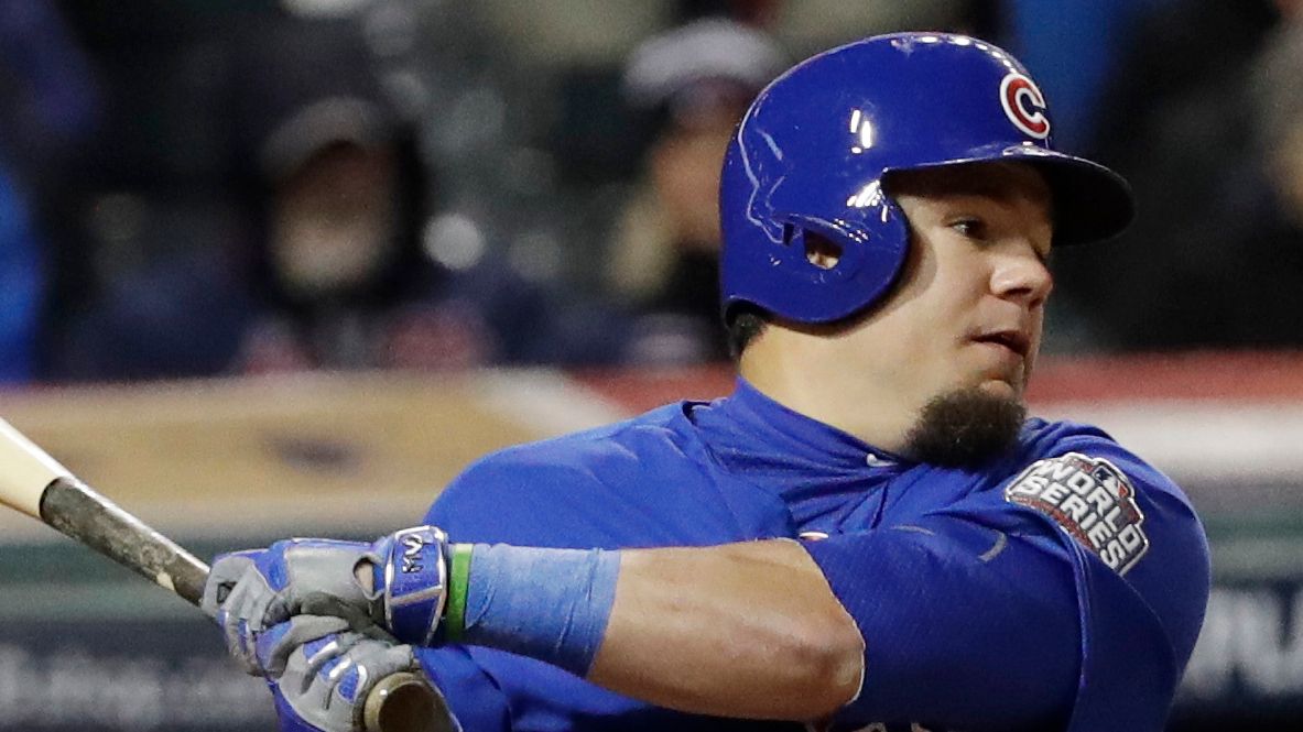 Kyle Schwarber: Cubs star wears green wristband for fan - Sports ...