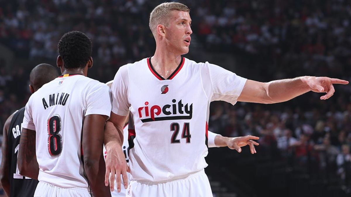 NBA playoffs: Blazers getting unlikely lift from Mason Plumlee - Sports ...