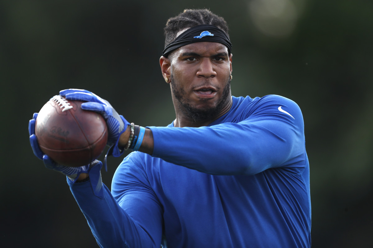 Lions TE Eric Ebron hurts lower right leg during practice - Sports ...