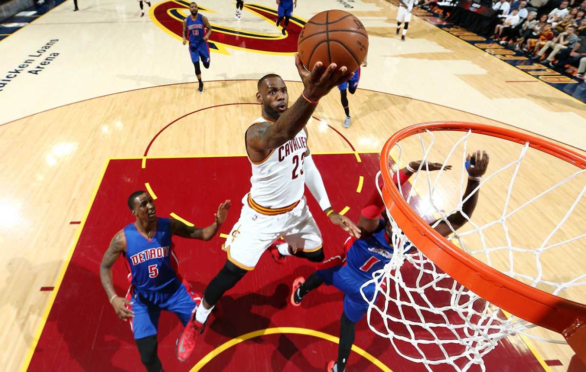 LeBron James, Cleveland defeat Detroit in playoff opener - Sports ...