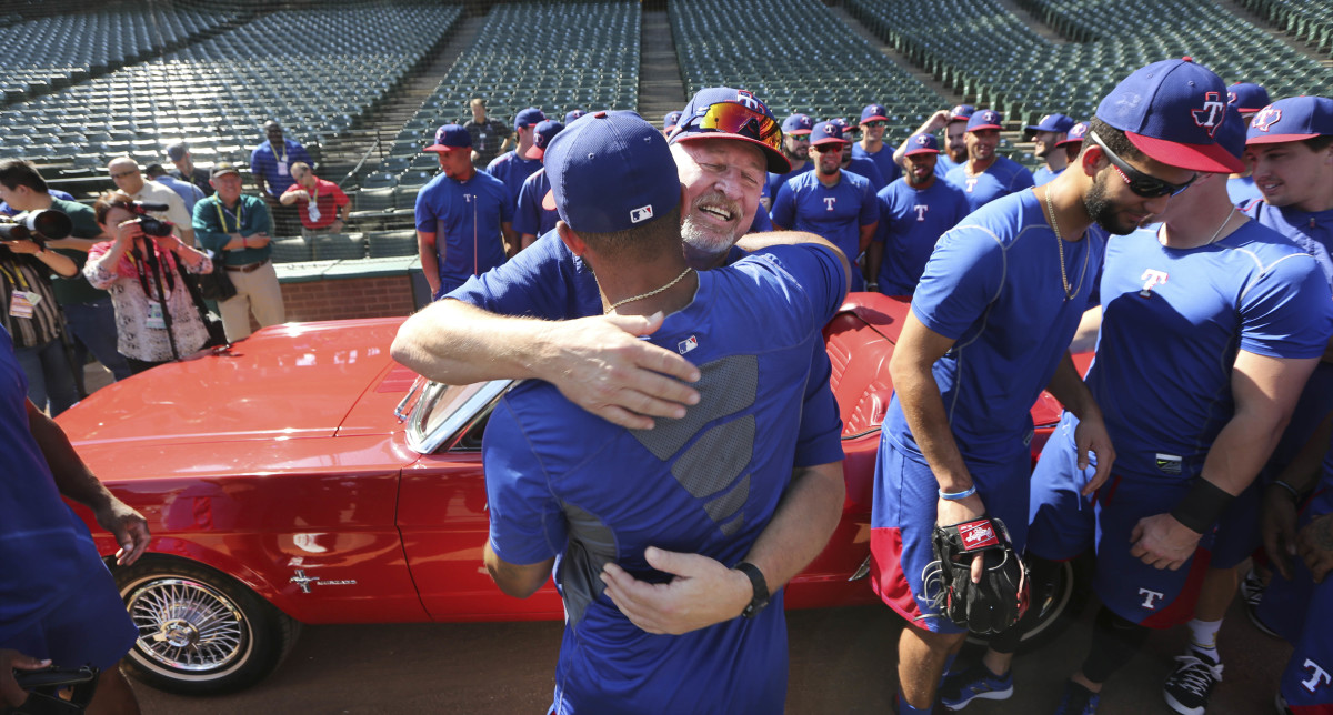 Rangers honor Jones' 50 seasons with 1st pitch, sweet ride - Sports ...
