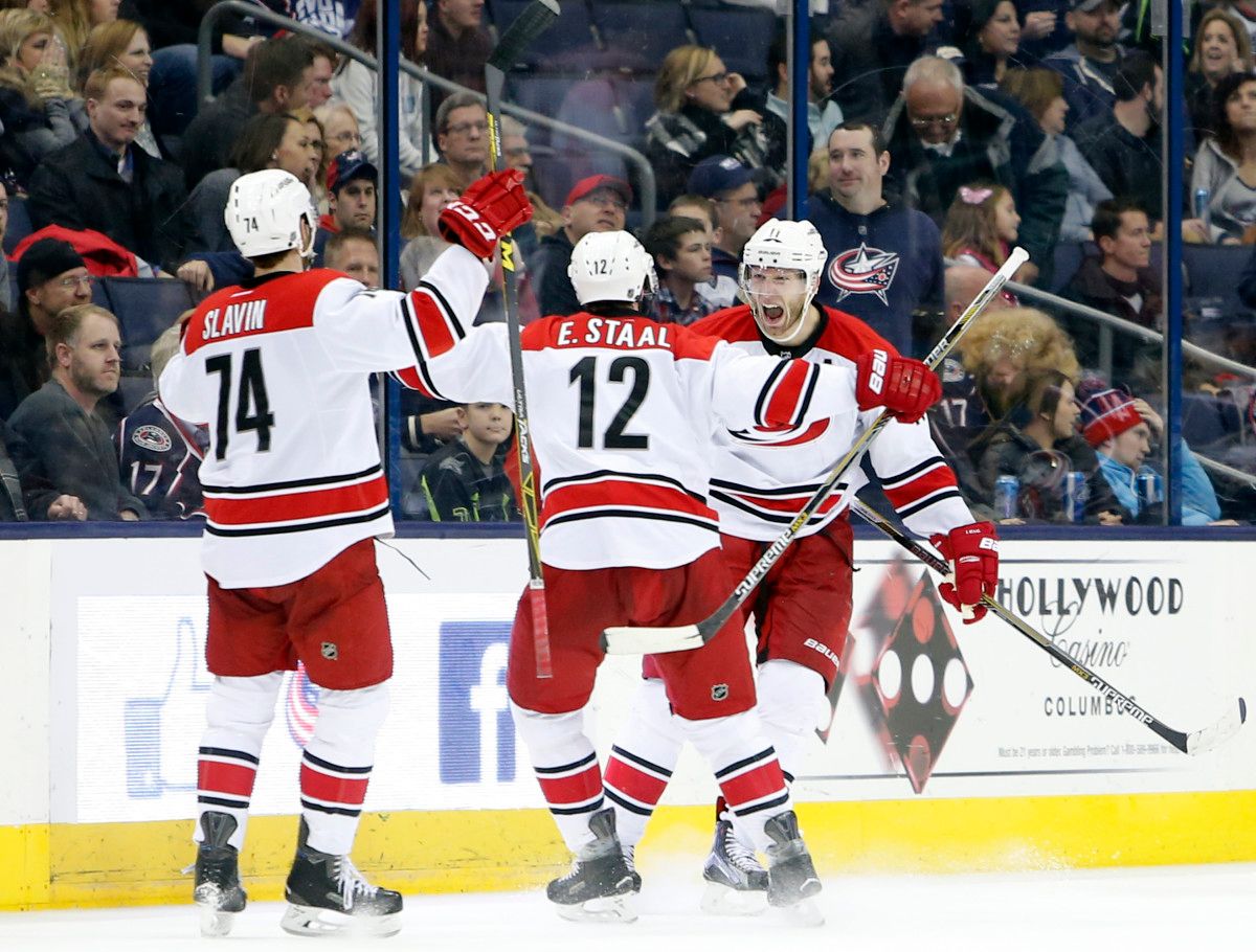 Jordan Staal scores in OT, Hurricanes beat Blue Jackets 4-3 - Sports ...