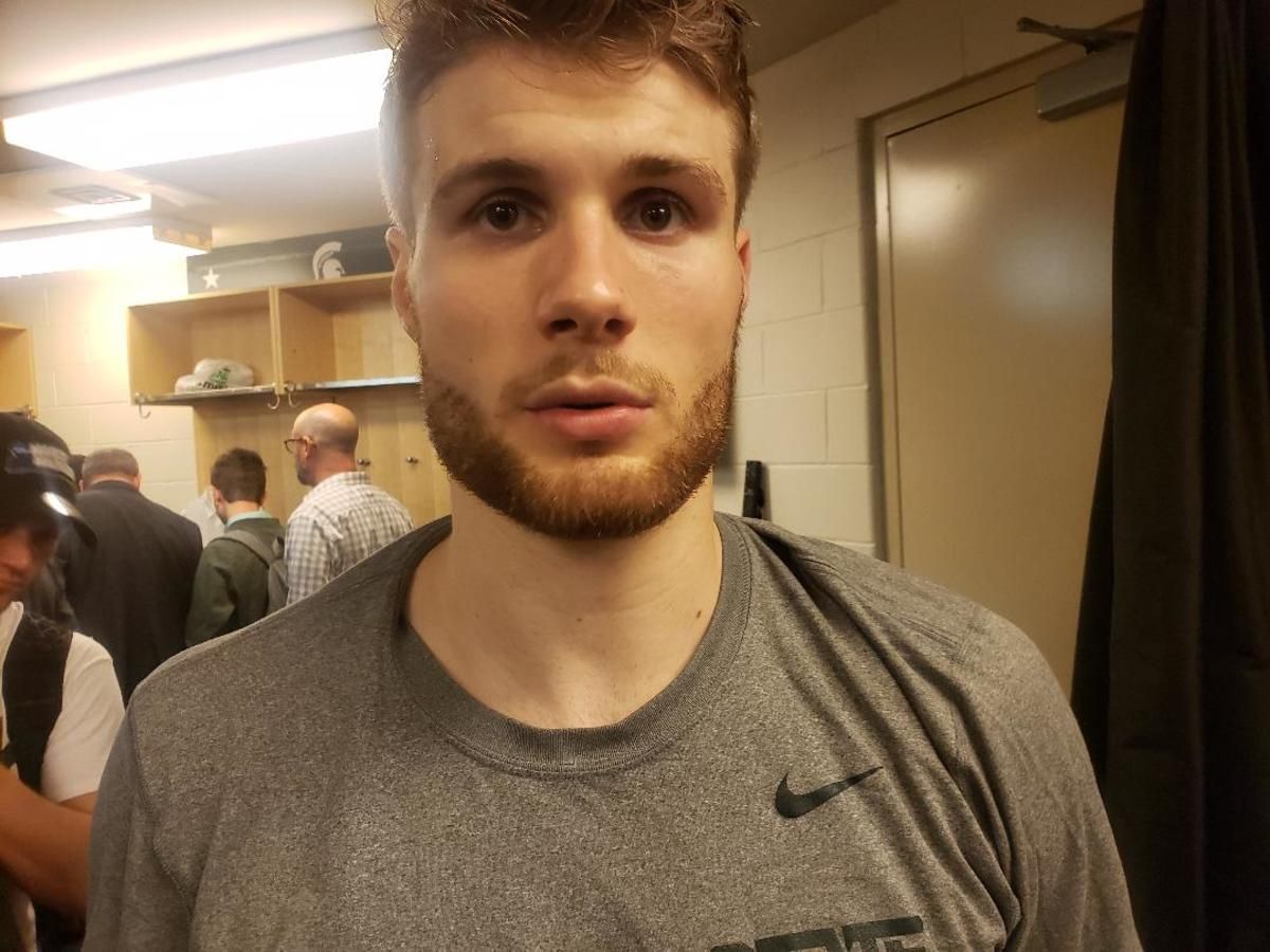Spartan Basketball Guard Kyle Ahrens Talks MSU Loss to Kentucky in ...