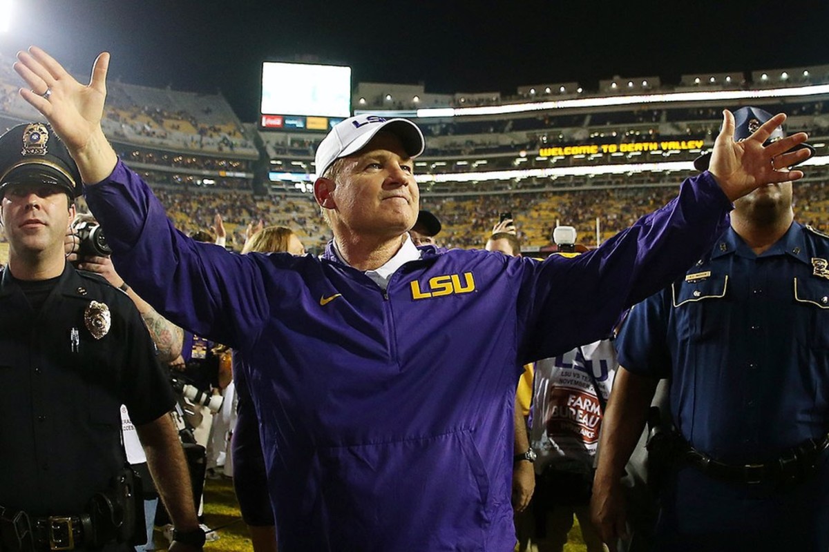 LSU football: Les Miles glad to be back for another year - Sports ...