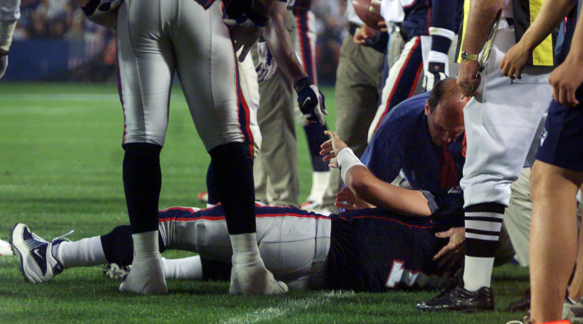 Mo Lewis hit on Drew Bledsoe secured Tom Brady as Patriots QB - Sports Illustrated