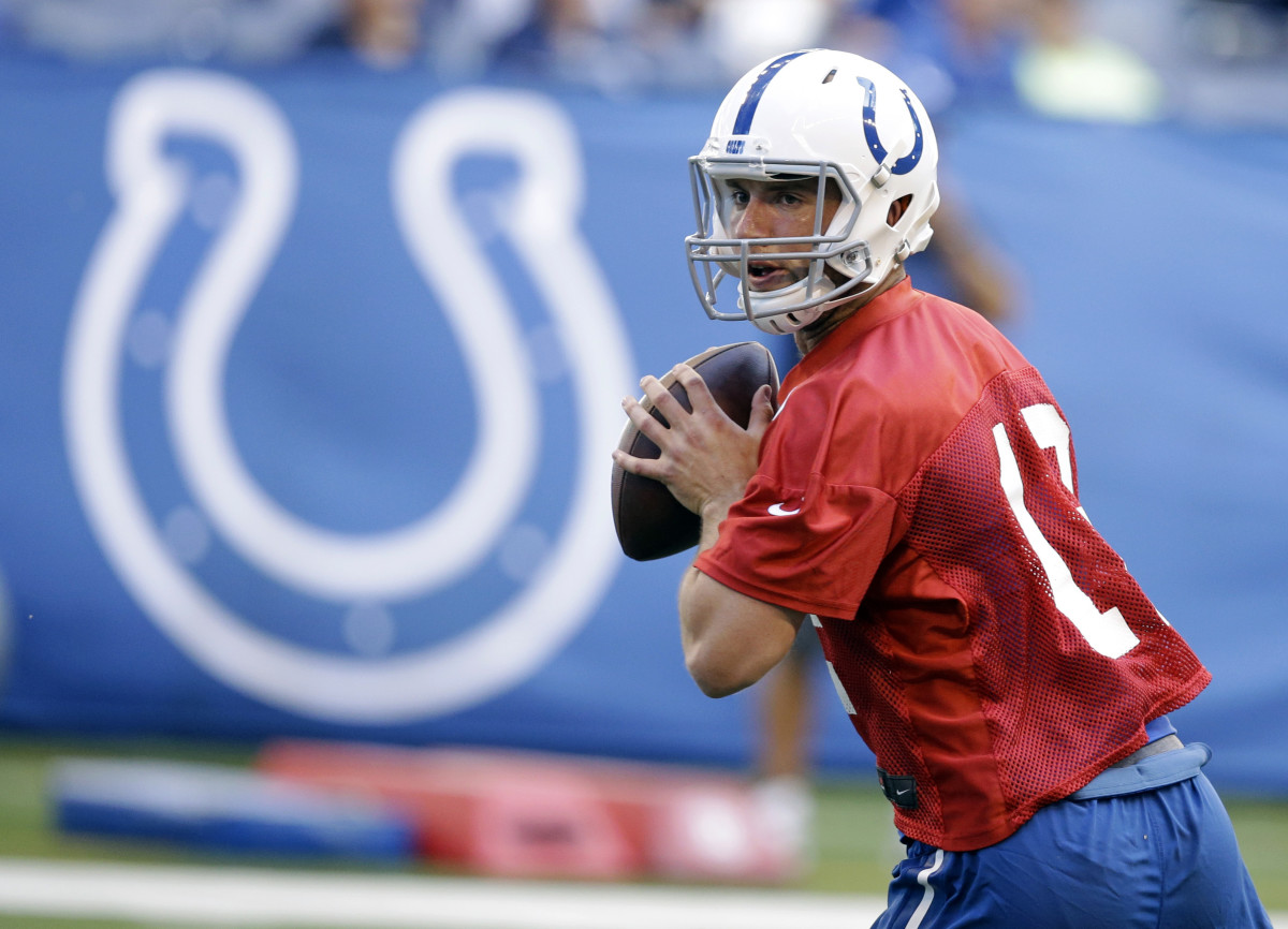 Colts still looking for right combination to protect Luck - Sports ...