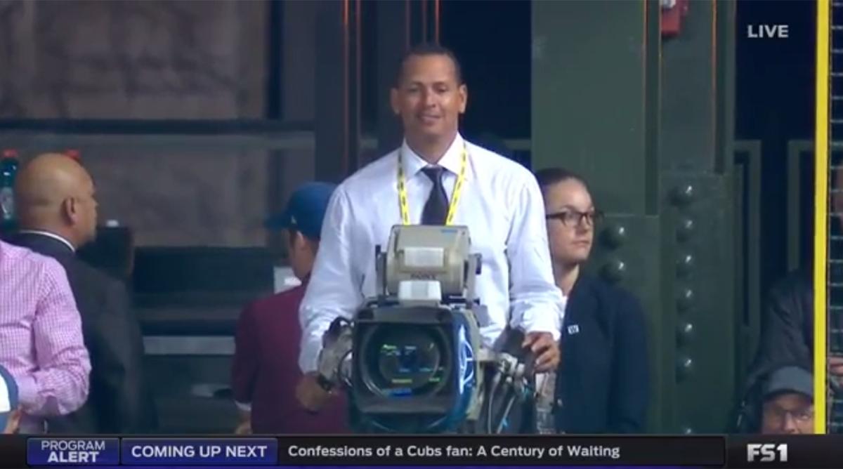 Alex Rodriguez operates camera at Cubs game (Video) - Sports Illustrated