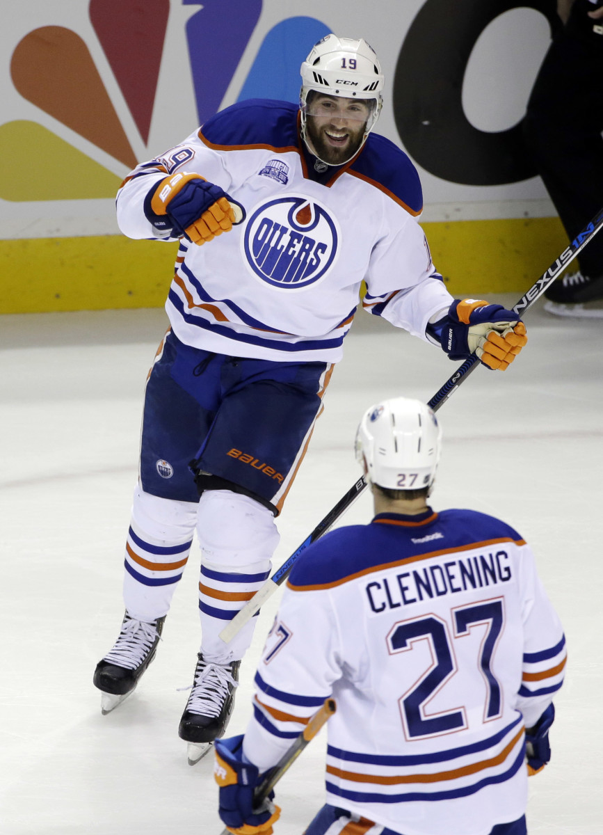 Maroon keys big 2nd period that leads Oilers past Sharks 6-3 - Sports ...