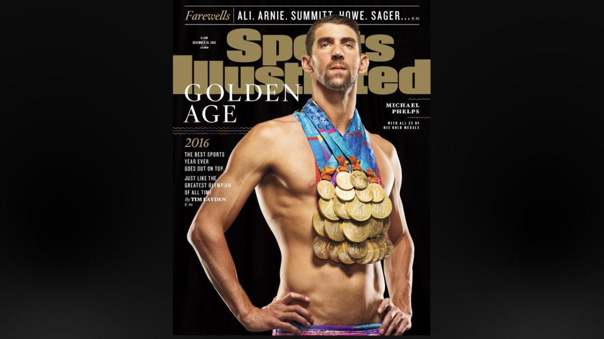 Michael Phelps on SI cover with 23 gold medals - Sports Illustrated